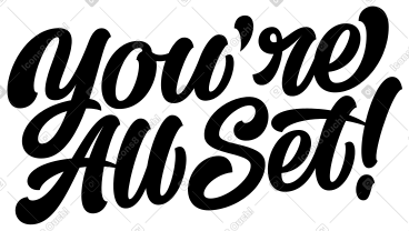 Надпись поздравления! текст в стиле каллиграфии в PNG, SVG