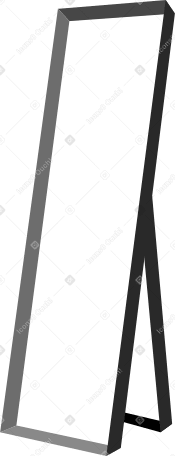 Floor rectangular mirror Illustration in PNG, SVG