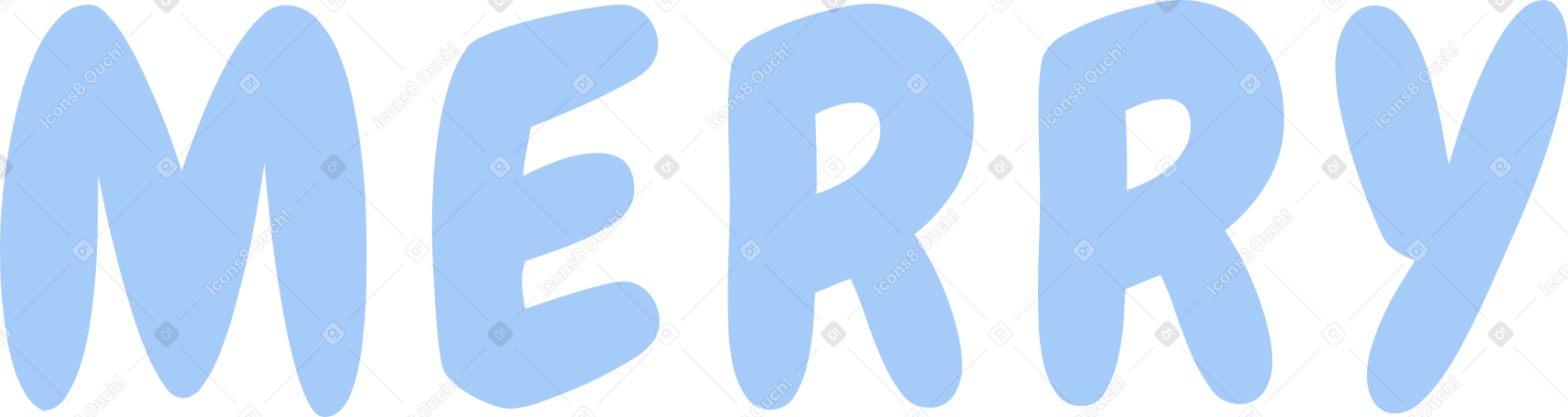 Merry Illustration in PNG, SVG