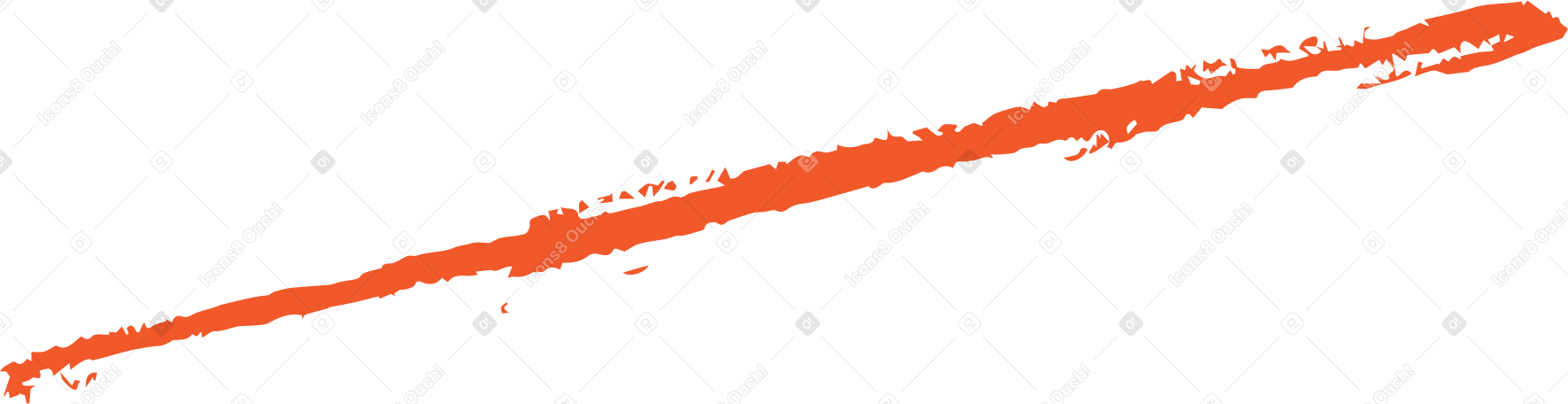Red hand drawn line Illustration in PNG, SVG