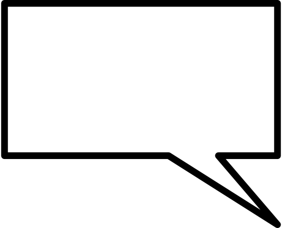 White rectangular speech bubble Illustration in PNG, SVG