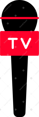 Reporter microphone Illustration in PNG, SVG