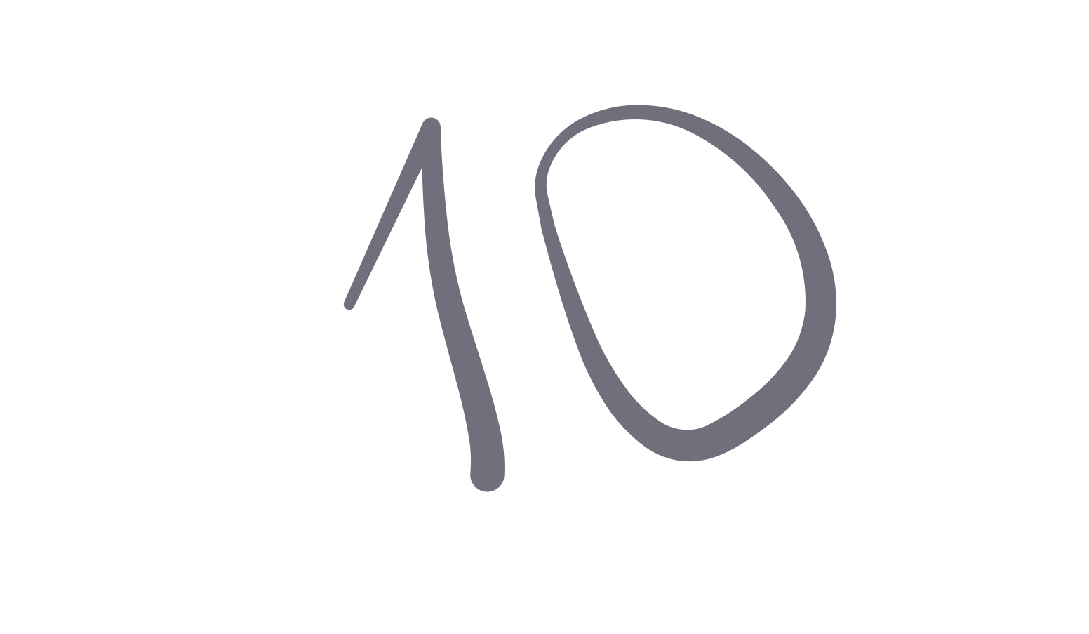 Number ten Illustration in PNG, SVG