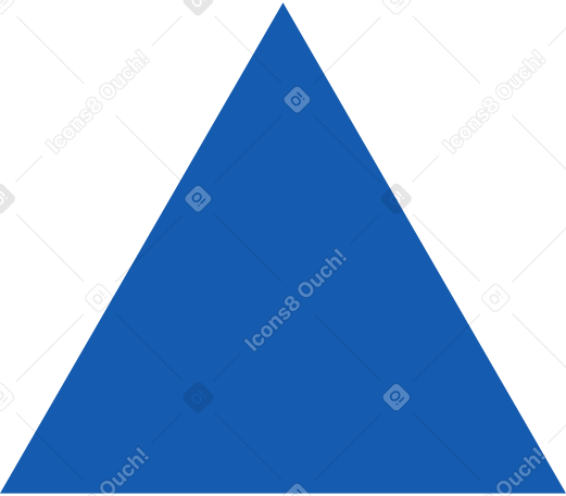 Blue triangle Illustration in PNG, SVG