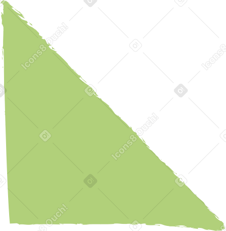 Green triangle Illustration in PNG, SVG