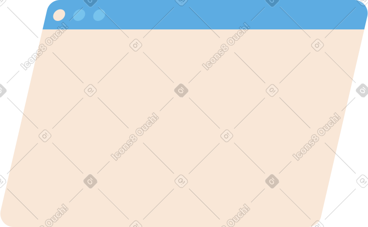 Beige browser window PNG, SVG