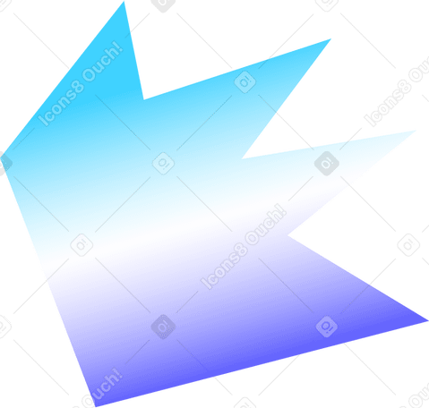 Transparent blue shape PNG, SVG