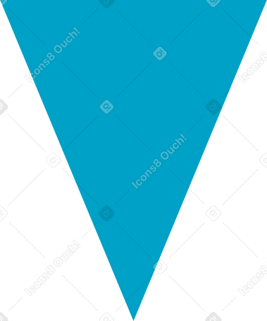 Cyan triangle Illustration in PNG, SVG