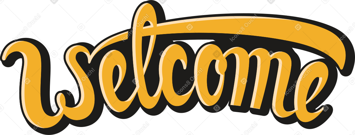 Welcom Illustration in PNG, SVG