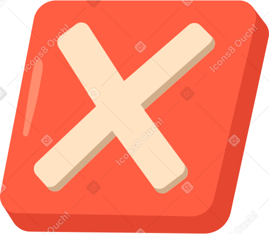 Cross in square Illustration in PNG, SVG