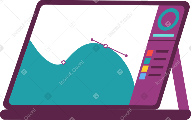 Graphics tablet for design Illustration in PNG, SVG