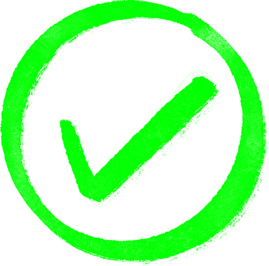 Green Check Mark In A Circle Illustration In PNG SVG