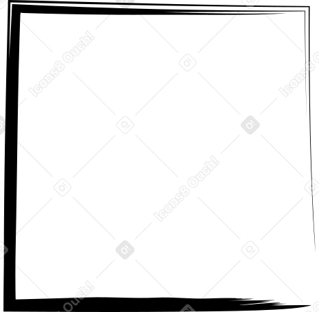 Black rectangle with line Illustration in PNG, SVG