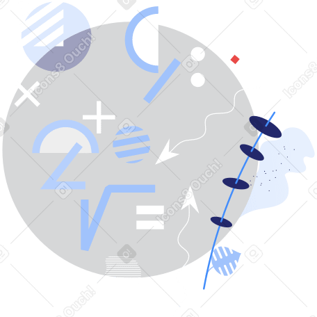 Maths decoration Illustration in PNG, SVG
