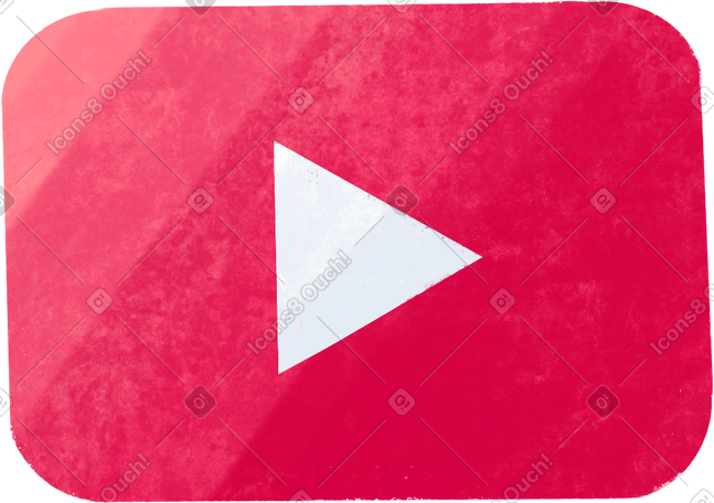Red youtube logo PNG, SVG