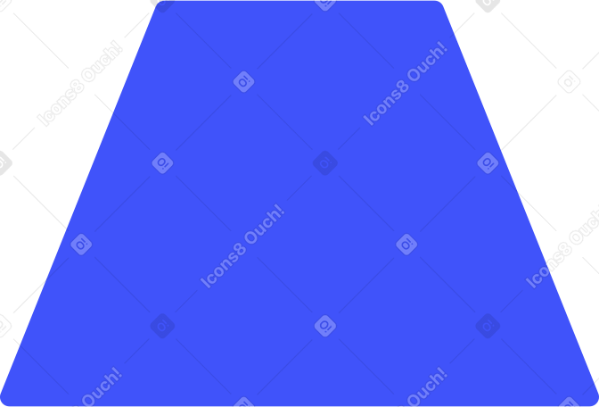 Trapeze shape Illustration in PNG, SVG