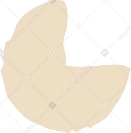 Beige pie chart Illustration in PNG, SVG