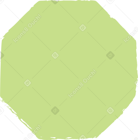 Light green octagon Illustration in PNG, SVG