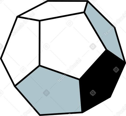 Polyhedron Illustration in PNG, SVG