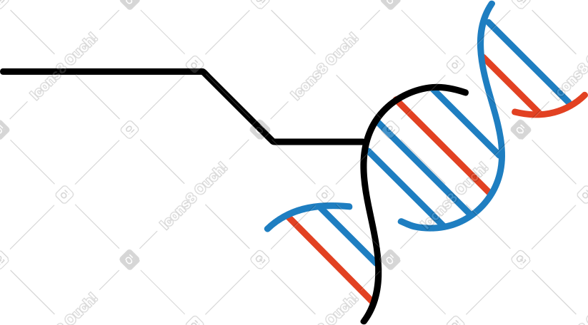 Dna chain diagram PNG, SVG