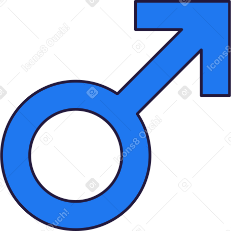 Male sign Illustration in PNG, SVG