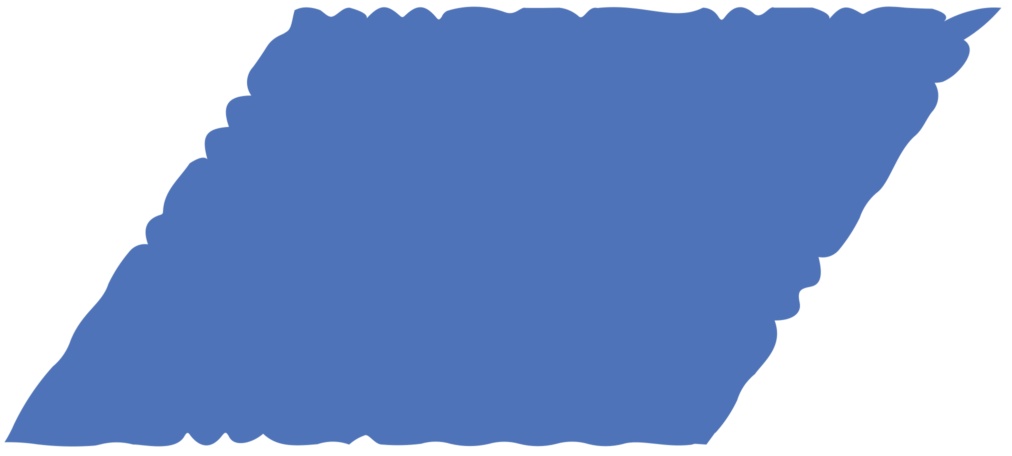 Blue parallelogram Illustration in PNG, SVG