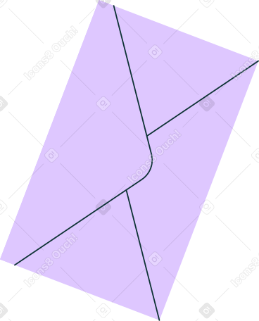 Light purple envelope Illustration in PNG, SVG