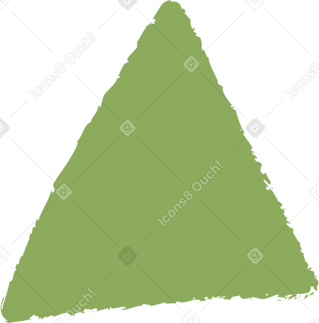 Dark green triangle Illustration in PNG, SVG