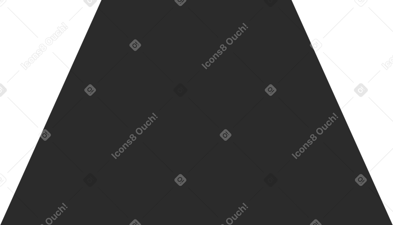 Black trapezoid Illustration in PNG, SVG
