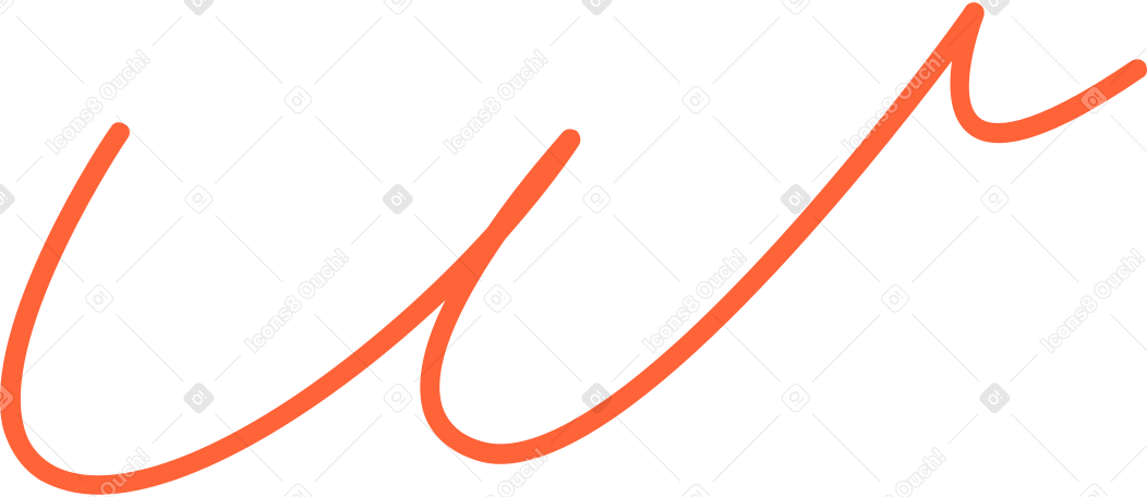 Curly line red Illustration in PNG, SVG
