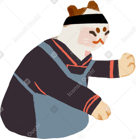 Mr cat Illustration in PNG, SVG
