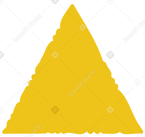 Yellow triangle Illustration in PNG, SVG