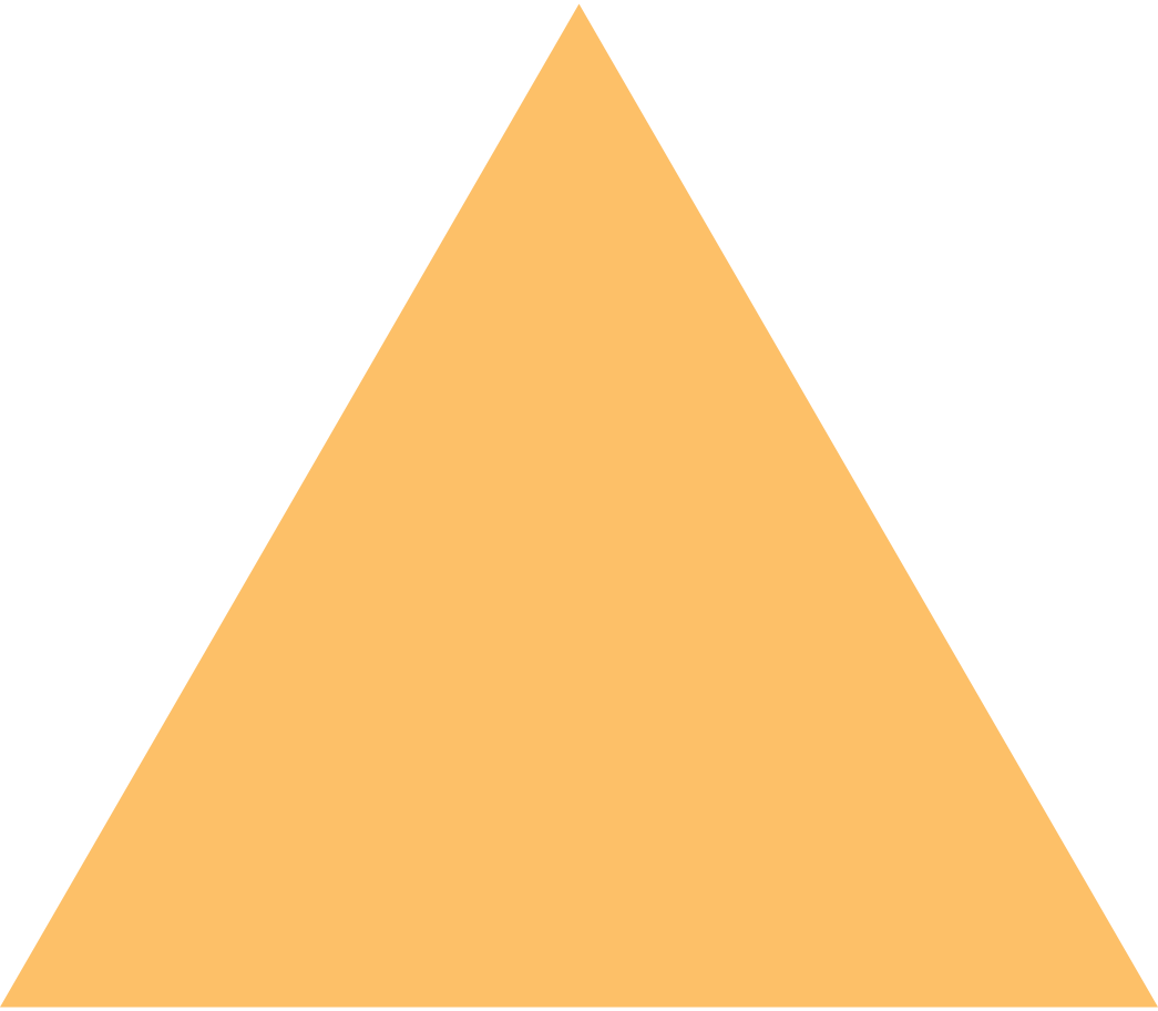 Orange triangle Illustration in PNG, SVG