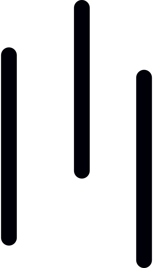 Three vertical lines Illustration in PNG, SVG