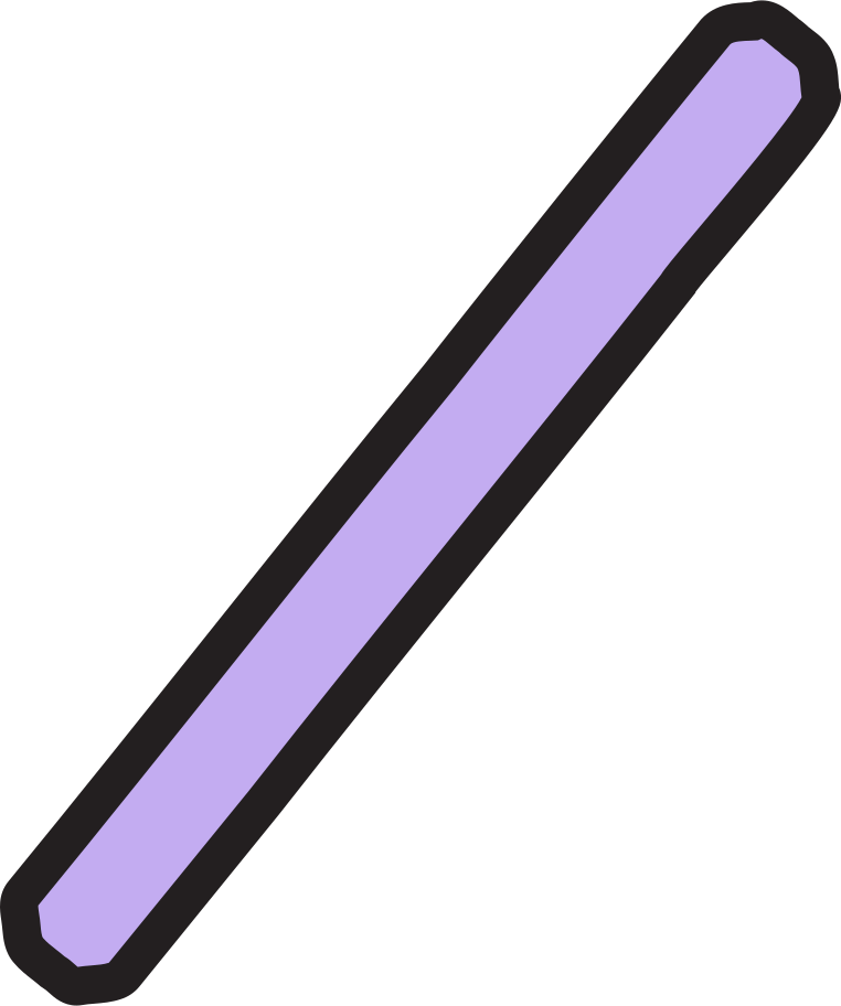 Purple decorative stick Illustration in PNG, SVG