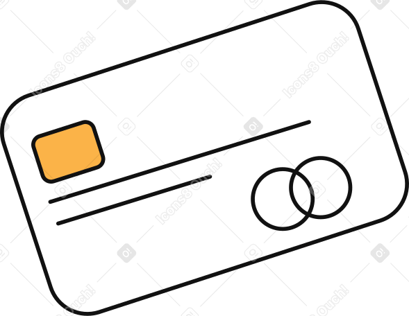 Payment bank card Illustration in PNG, SVG