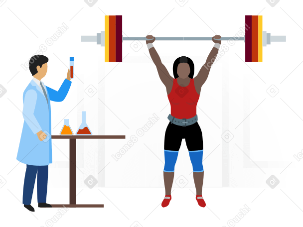 Doping Illustration in PNG, SVG