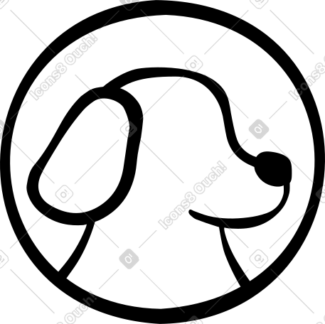 Dog avatar PNG, SVG