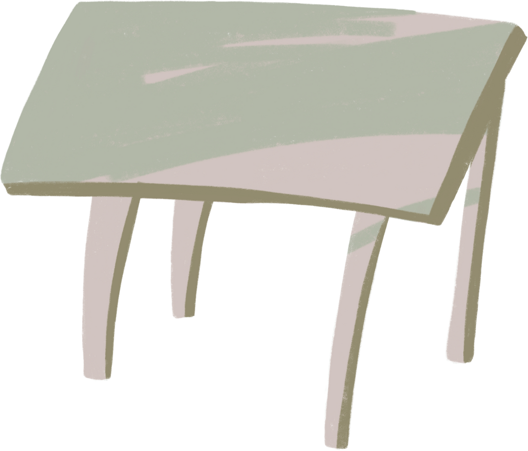 Table green Illustration in PNG, SVG