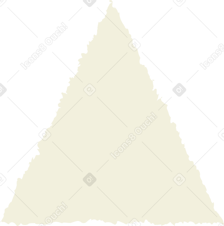 Triangle beige Illustration in PNG, SVG