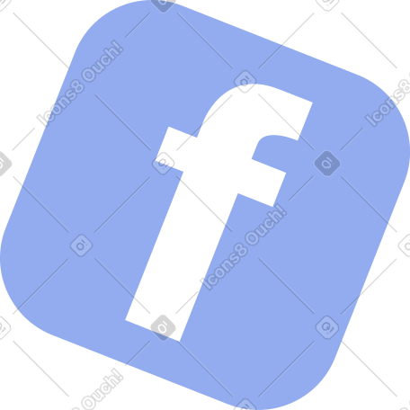 Ilustración animada de Icono azul de facebook en GIF, Lottie (JSON), AE