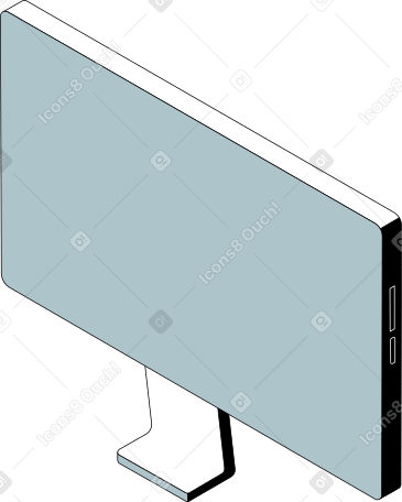 Computer monitor Illustration in PNG, SVG