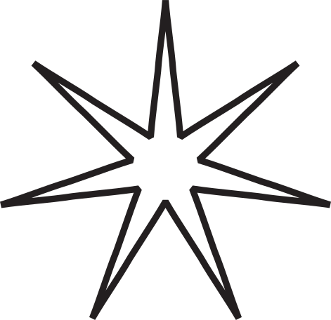 Multi-pointed star Illustration in PNG, SVG