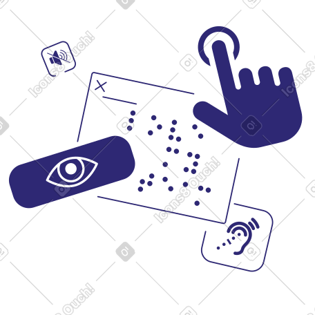 Ai technology for web accessibility PNG, SVG