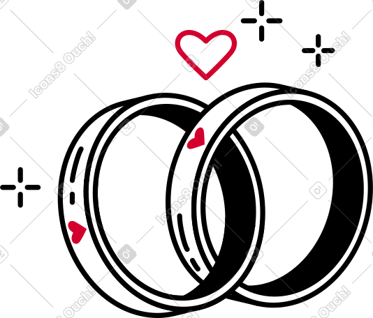 Intertwined rings PNG, SVG