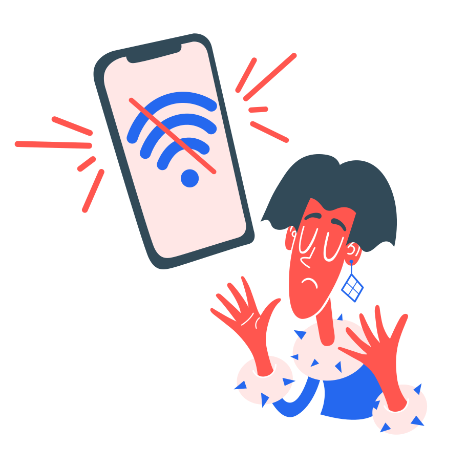 No connection Illustration in PNG, SVG