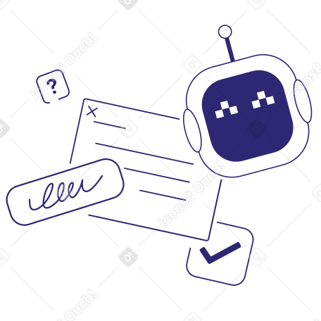 Chatbot and conversational AI technology PNG, SVG