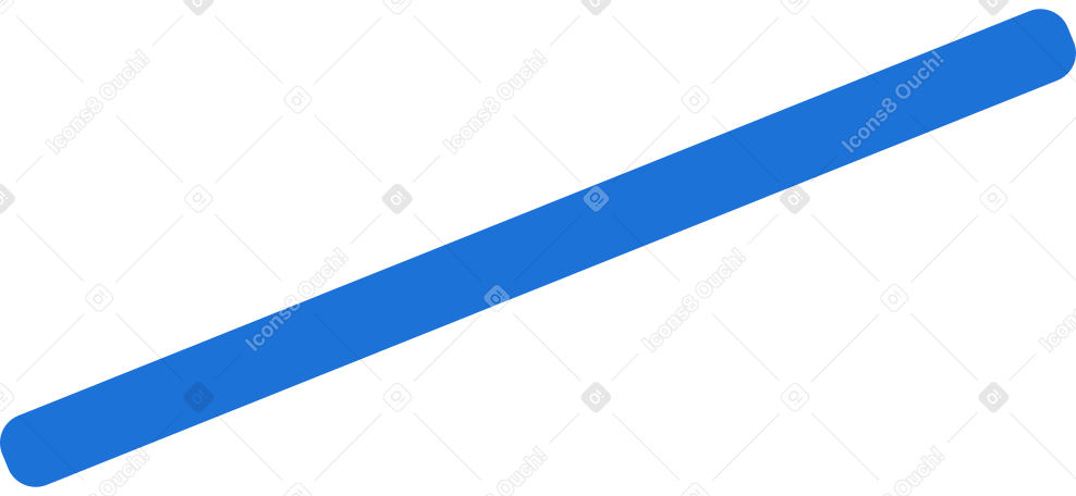 Ilustração de Linha reta azul em PNG e SVG