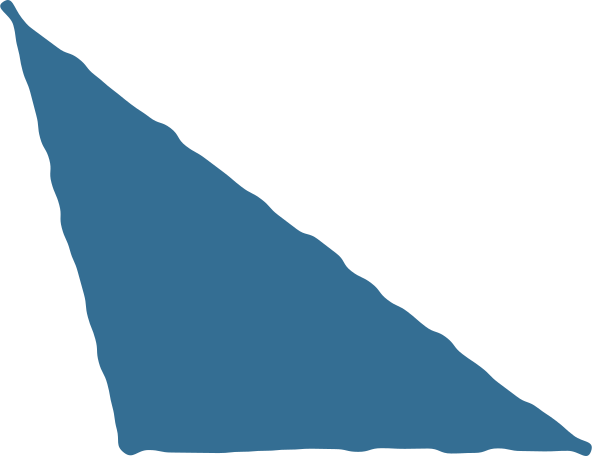 PNG 및 SVG의 Blue scalene triangle 일러스트