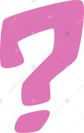 Pink question mark Illustration in PNG, SVG